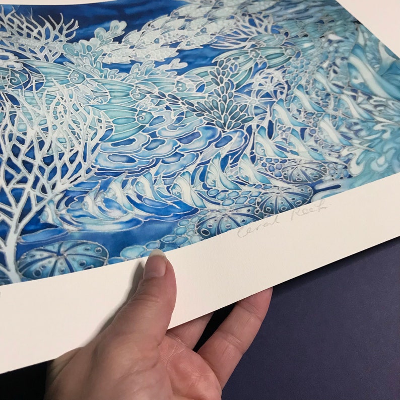 Ocean Life PRINT From Original Silk Painting UNMOUNTED - Etsy