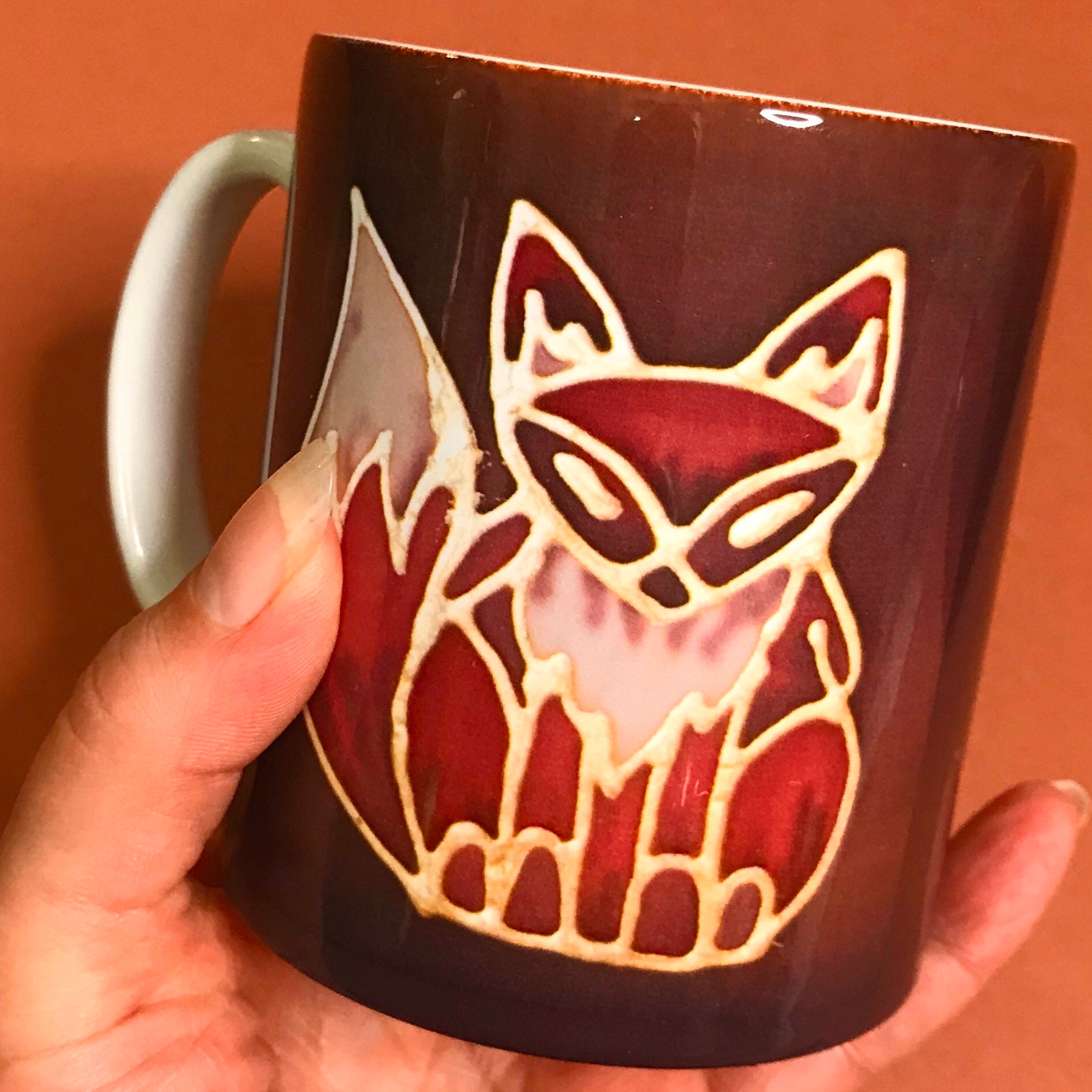 Cute Fox Ceramic Mug OR Foxy Mug and Coaster Box Set | Etsy UK