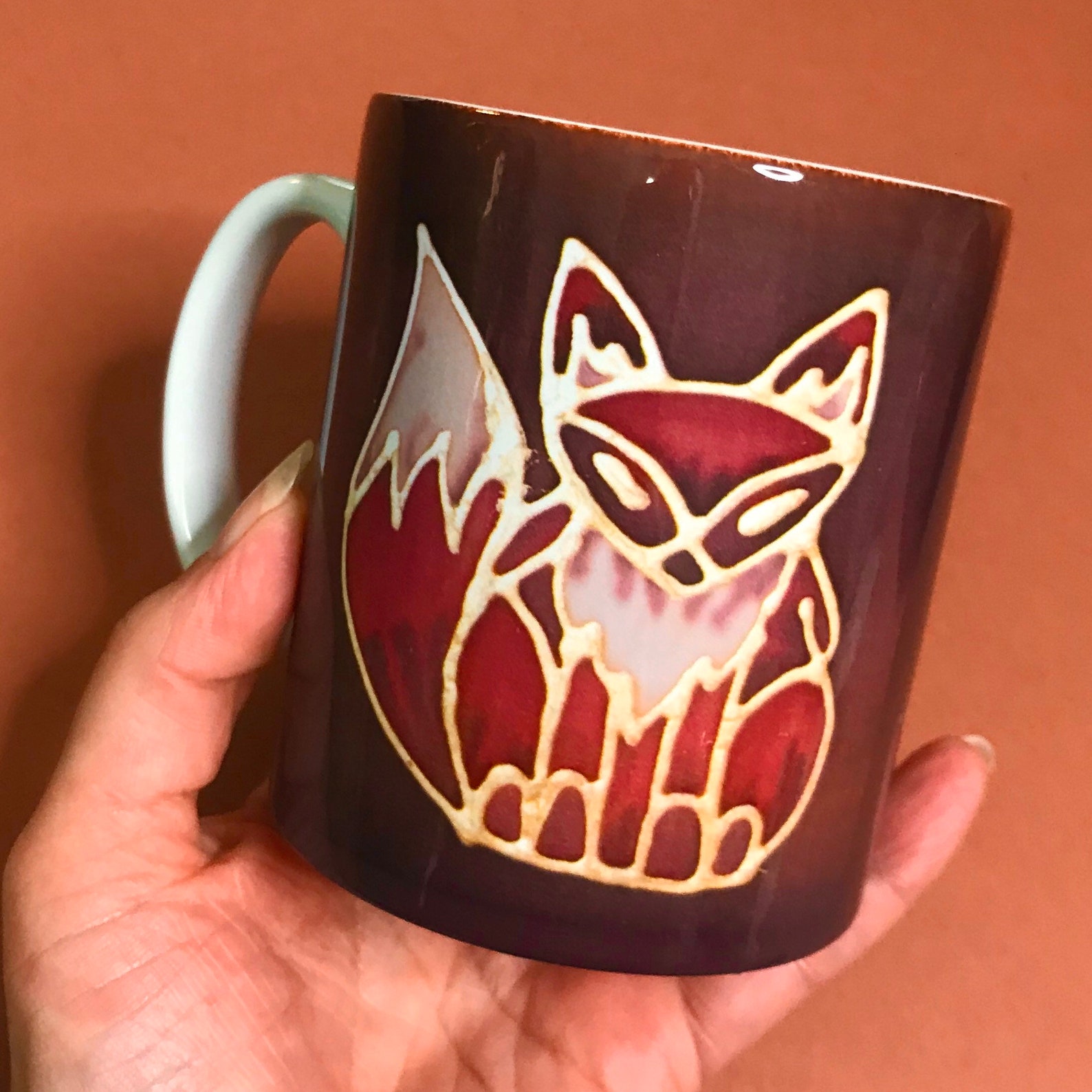 Cute Fox Ceramic Mug OR Foxy Mug and Coaster Box Set | Etsy