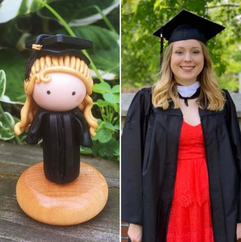 Handcrafted Custom Clay Graduation Figurine Colorful Unique Gift - Etsy