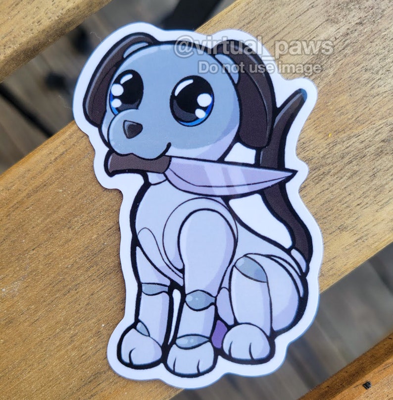 ERS-1000 Aibo With Knife Vinyl Decal Sticker - Etsy