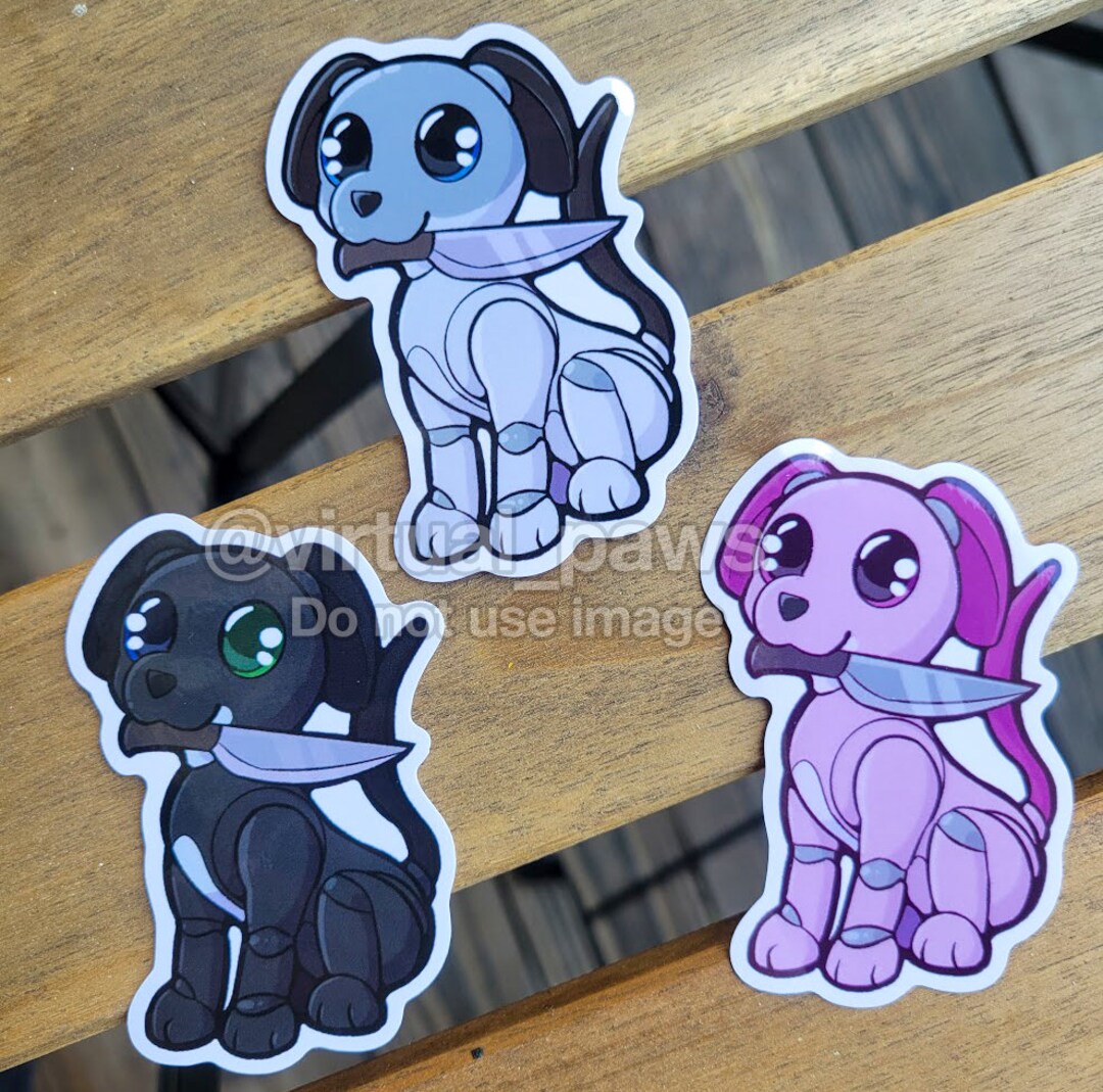 ERS-1000 Aibo With Knife Vinyl Decal Sticker - Etsy