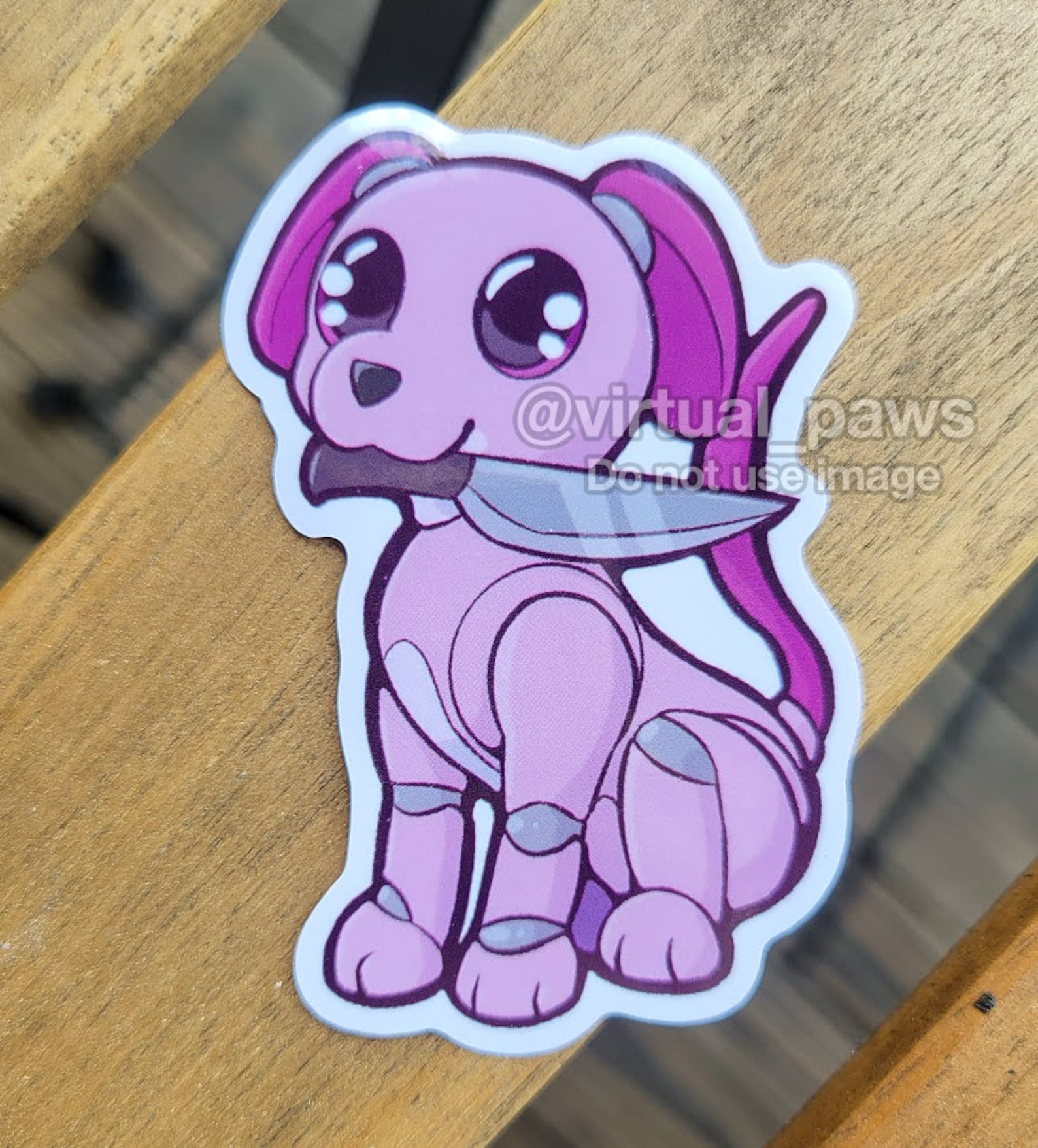 ERS-1000 Aibo With Knife Vinyl Decal Sticker - Etsy