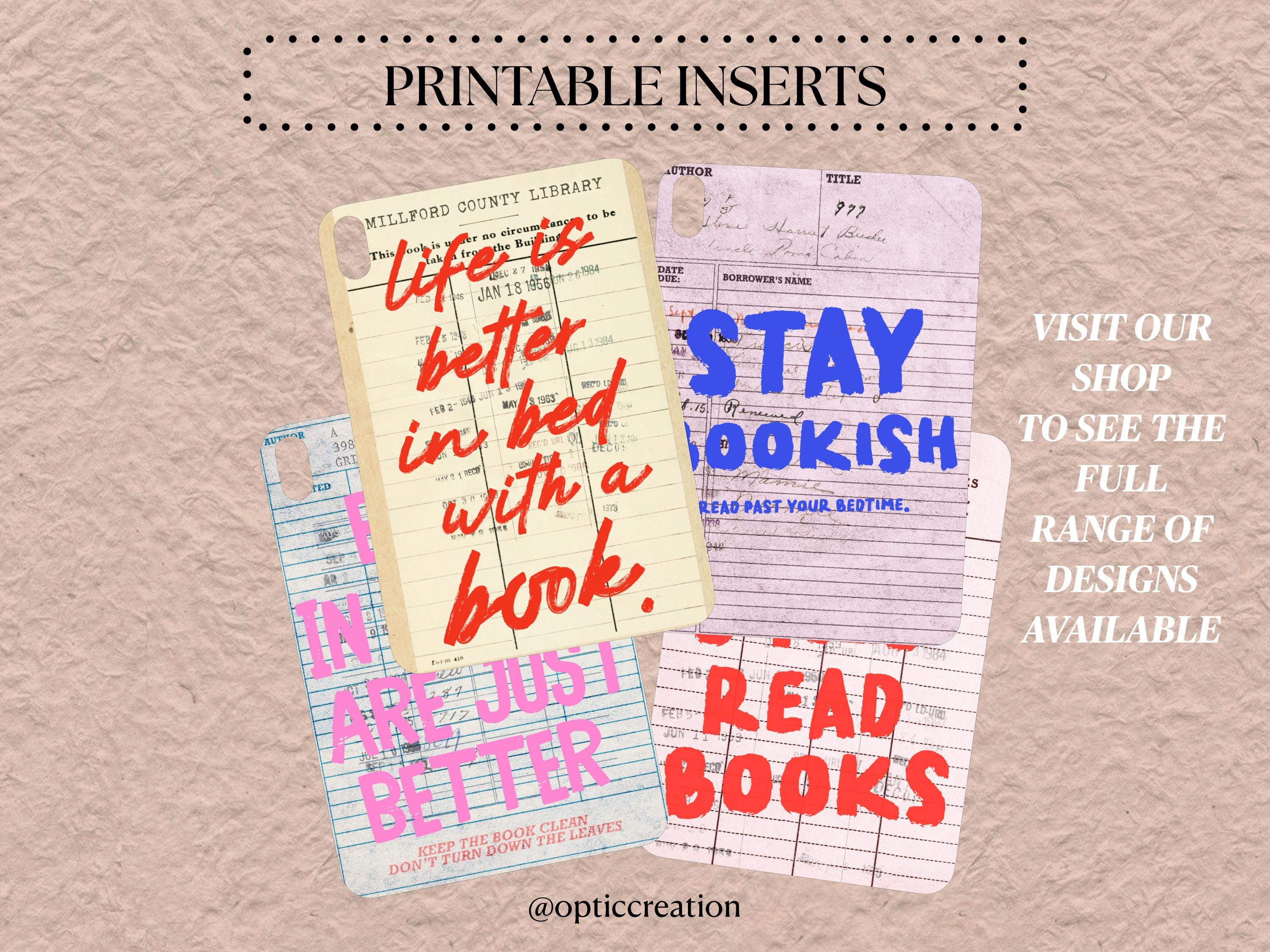 Insert iPad Mini 6/7, Printable for Clear Case, Book Accessories, Book ...