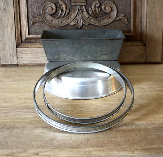 Vintage French Cake Mold Tart Circle Mold Tin Pie Mold Set - Etsy