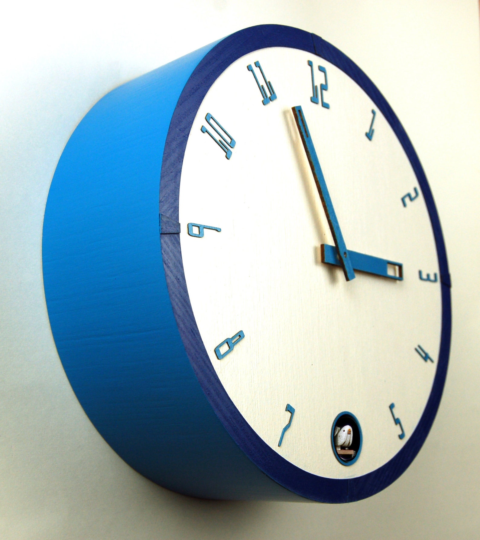 Round Cuckoo Clock in Different Colors - Etsy