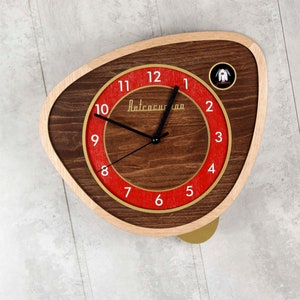 Retro Cuckoo Clock, Red Dial and White Numbers - Etsy