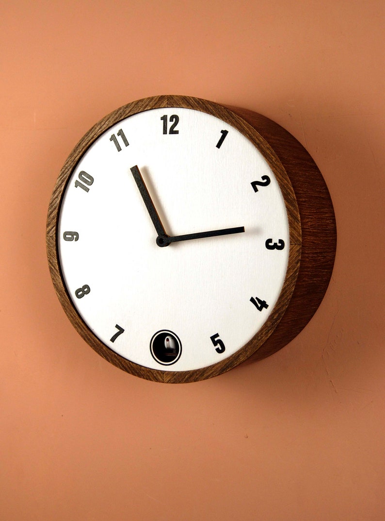 Cuckoo Clock White Dial and Black Numbers - Etsy