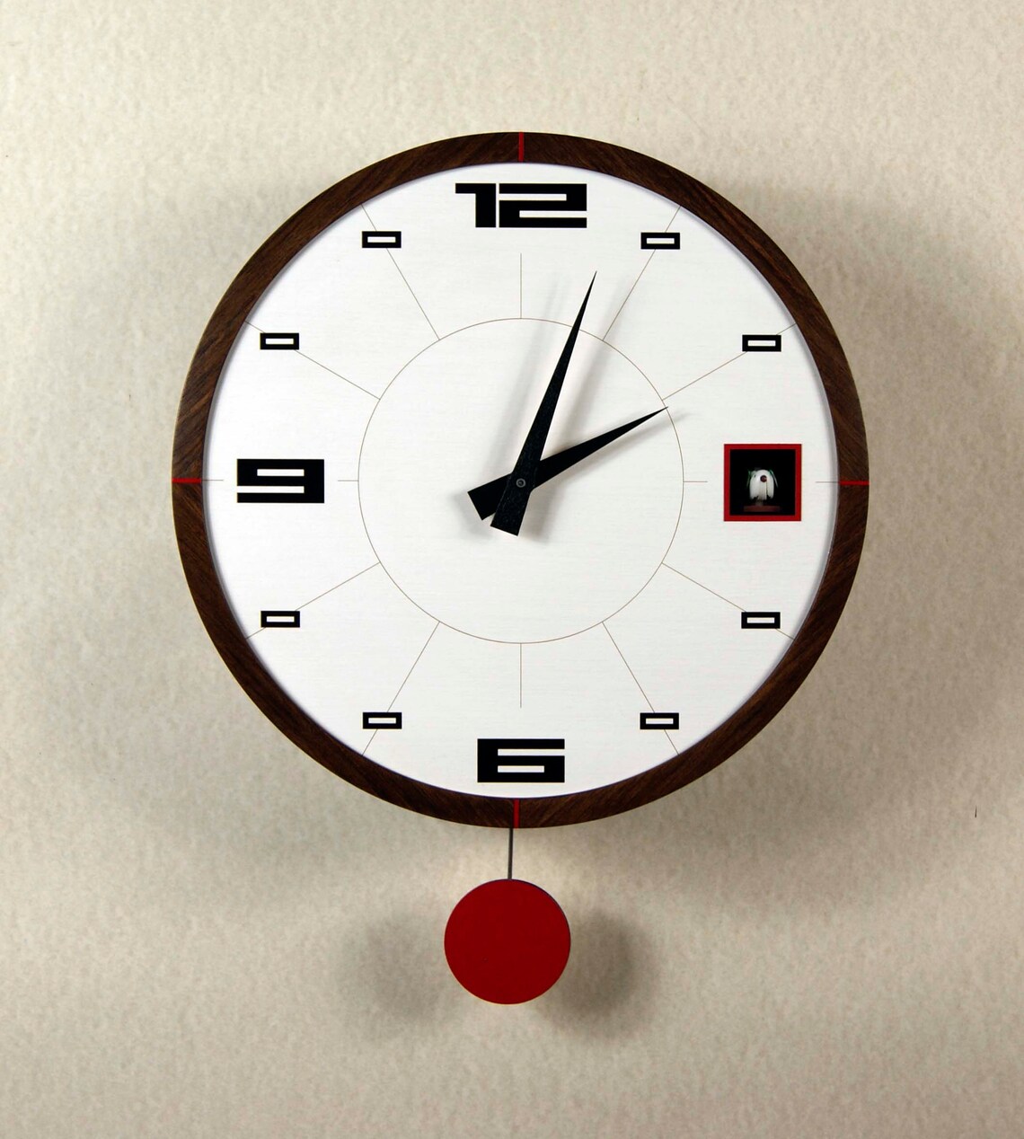 Cuckoo Clock White Dial and Black Numbers - Etsy