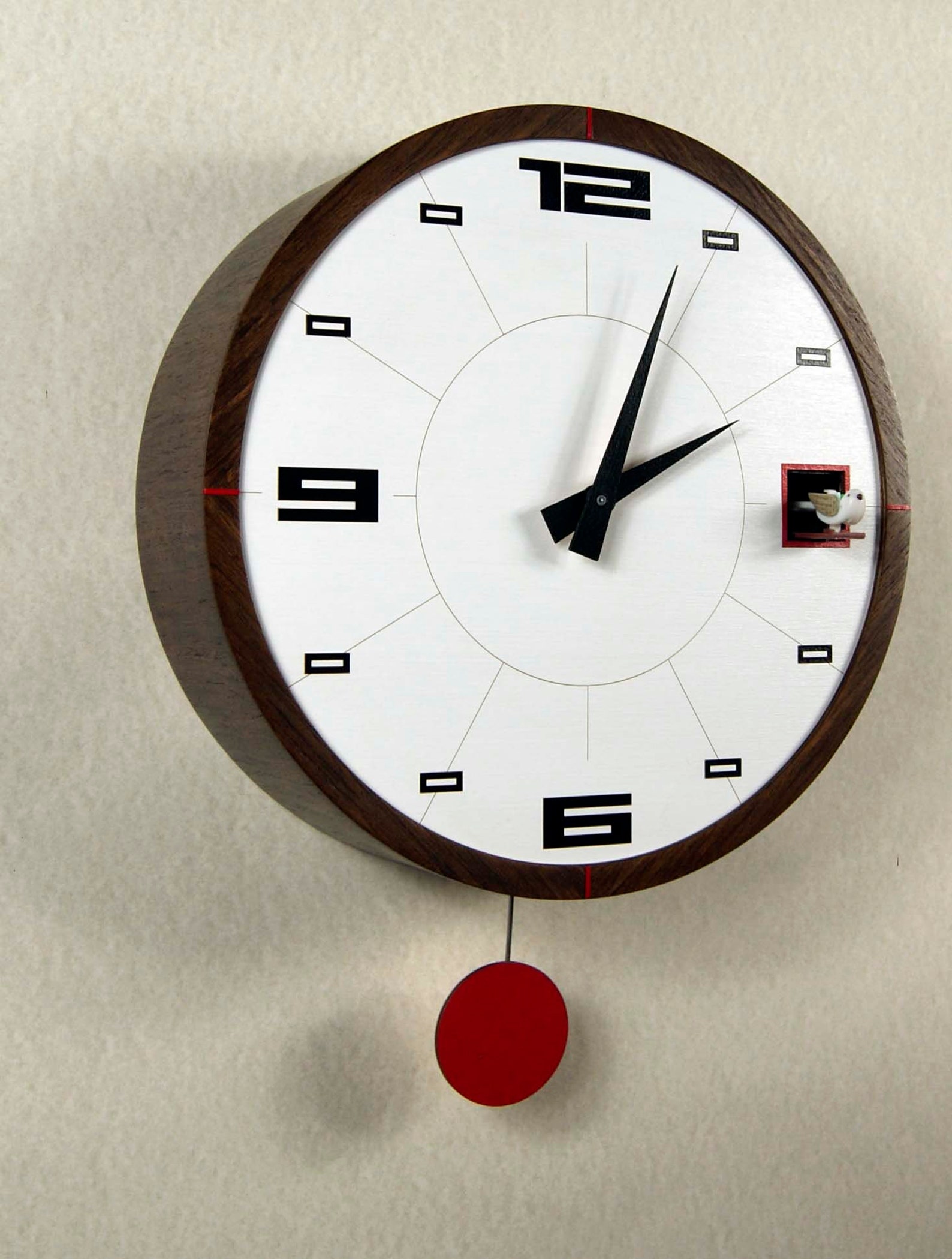 Cuckoo Clock White Dial and Black Numbers - Etsy