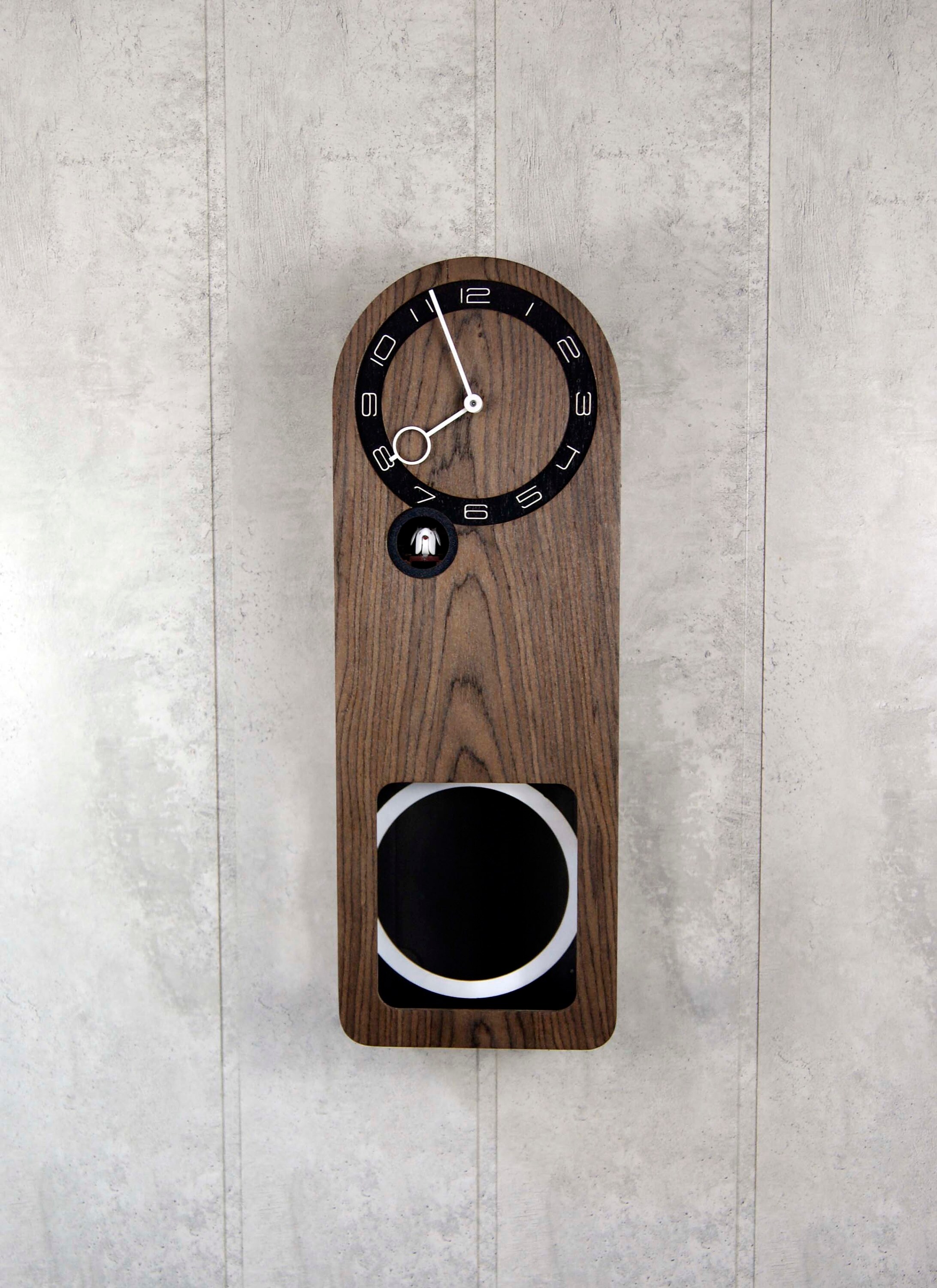 Modern Cuckoo Clock Round Big Pendulum | Etsy