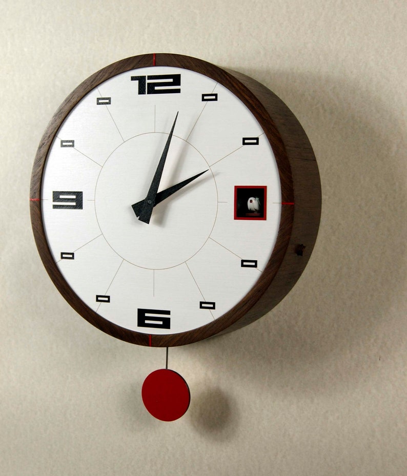 Cuckoo Clock White Dial and Black Numbers - Etsy