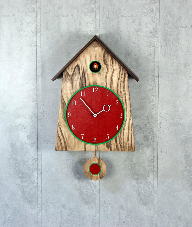 Cuckoo Clock With Colorful Dial - Etsy