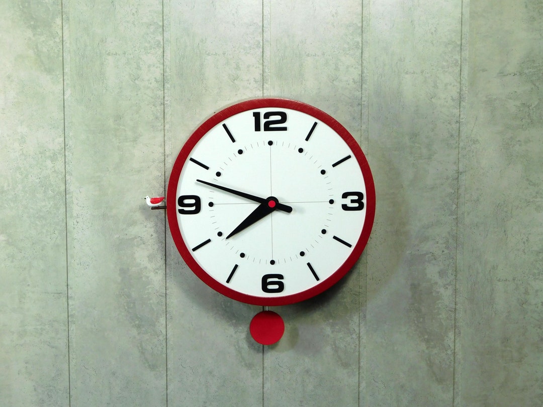 Round Red Cuckoo Clocks - Etsy