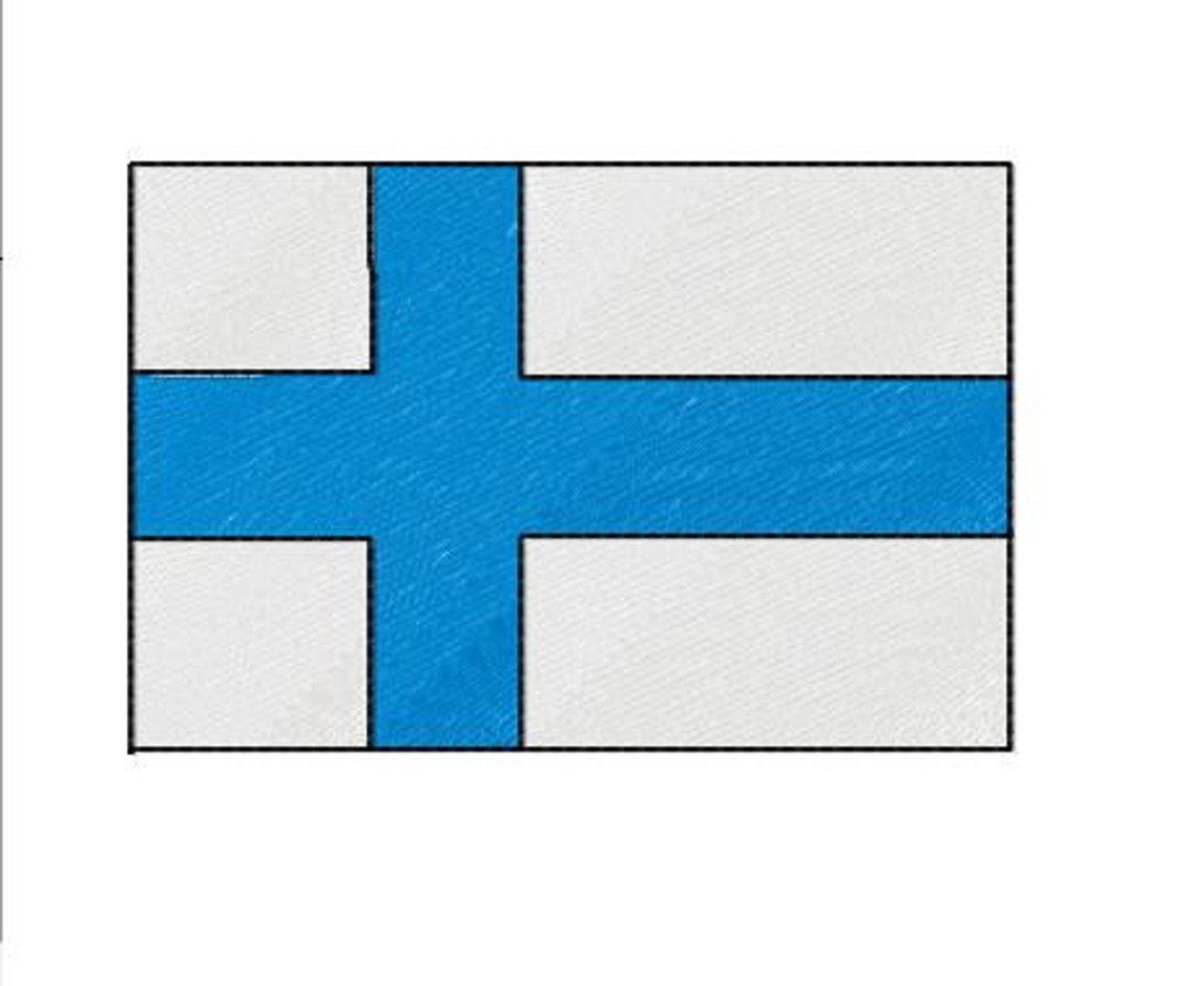 Finland Flag Machine Embroidery Design Instant Download Fits - Etsy