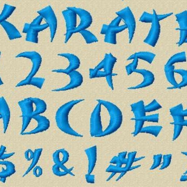 Half Inch Embroidery Font - Etsy