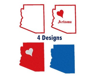 Arizona Embroidery Design - Etsy