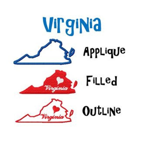 Virginia Applique - Etsy