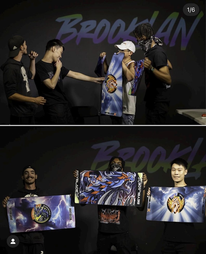 Blader Society Beyblade X Cobalt Dragoon Stadium Mat - Etsy
