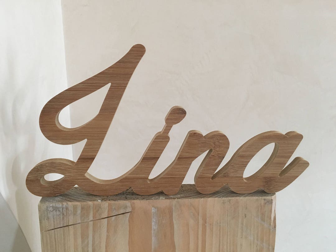 Lina Name Made of Wood / Wooden Lettering / Lettering Made of Wood ...