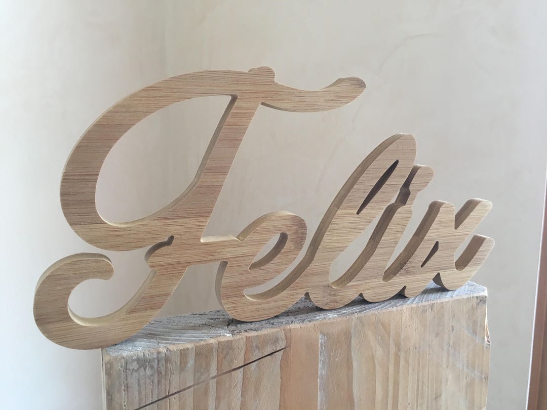Felix Name Made of Wood / Wooden Lettering / Lettering Made of Wood ...