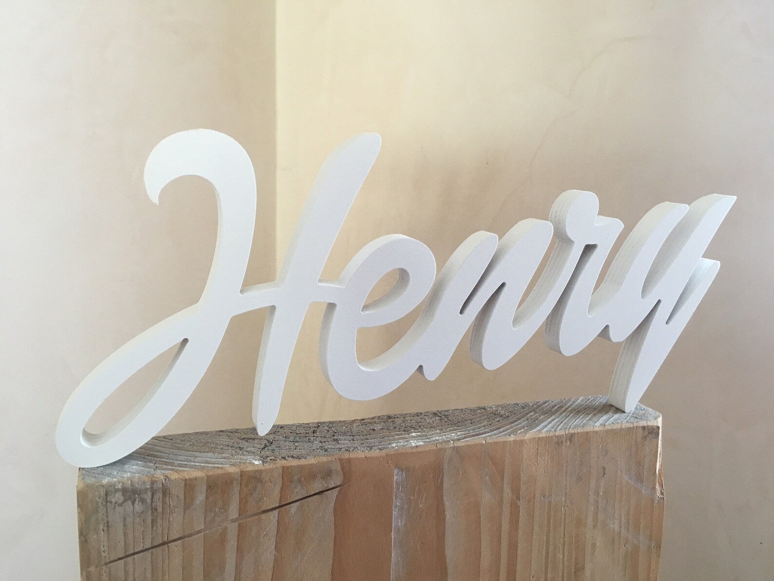 Henry letras lacadas en madera / letras de madera / diseño - Etsy México
