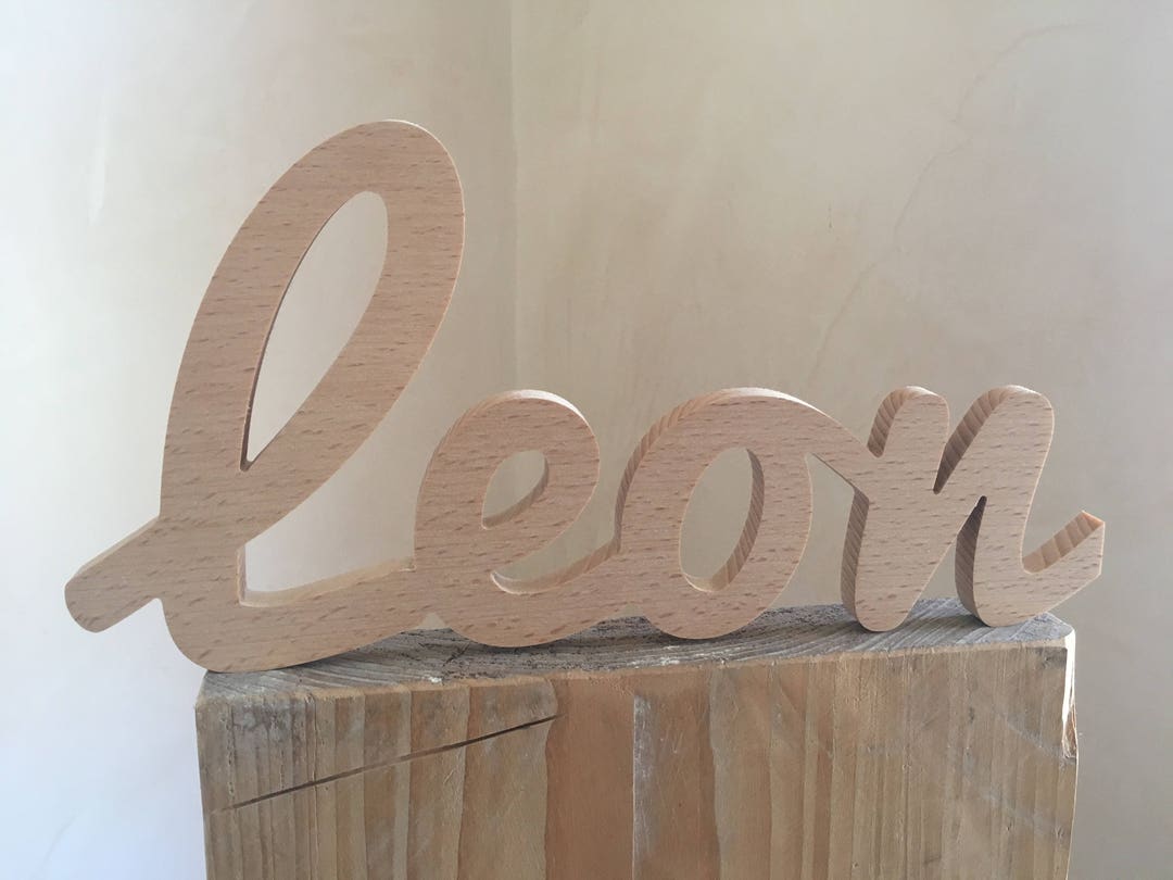Leon Name Made of Wood / Wooden Lettering / Lettering Made of Wood ...