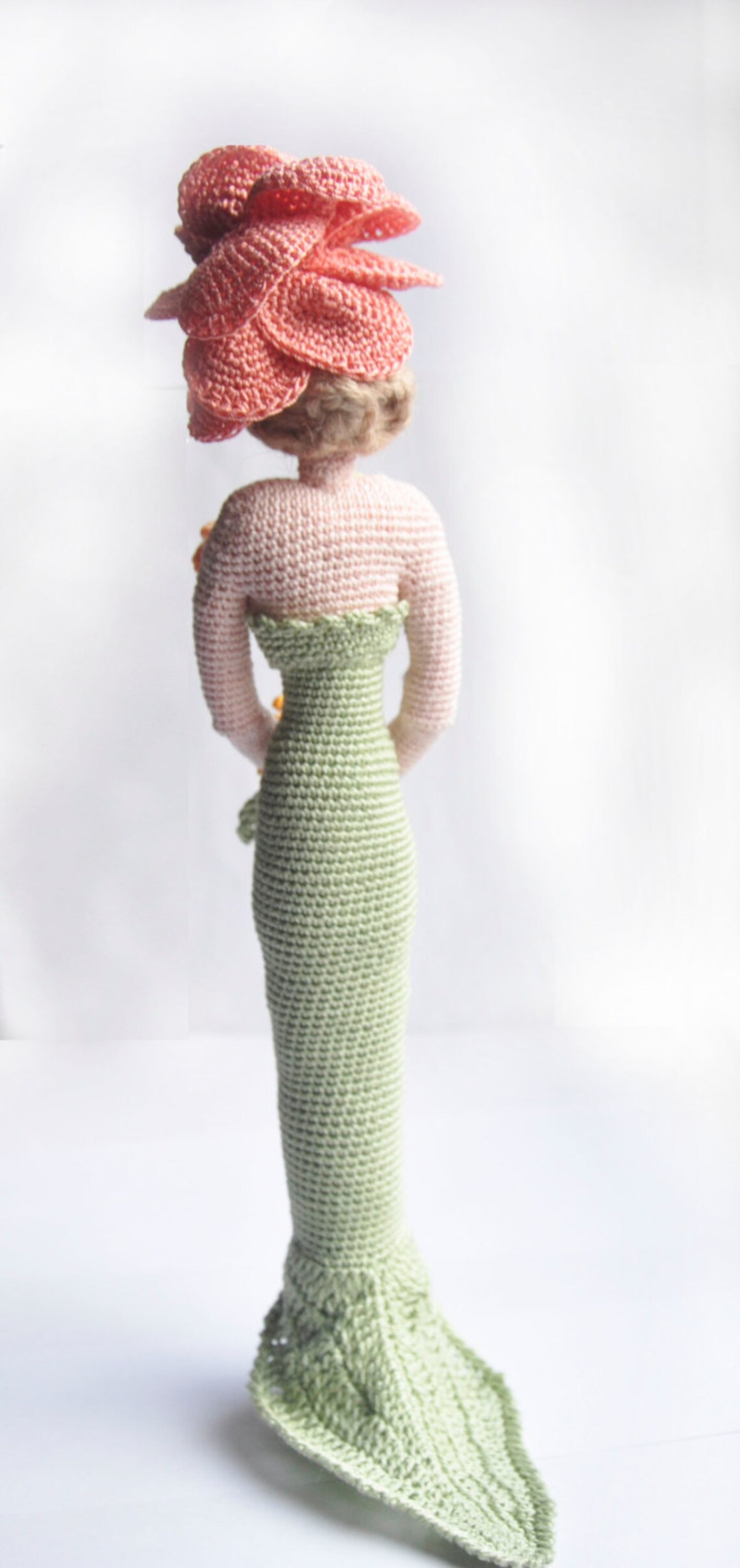 Cloth doll Crocheted Rag doll Amigurumi Art doll Flower | Etsy