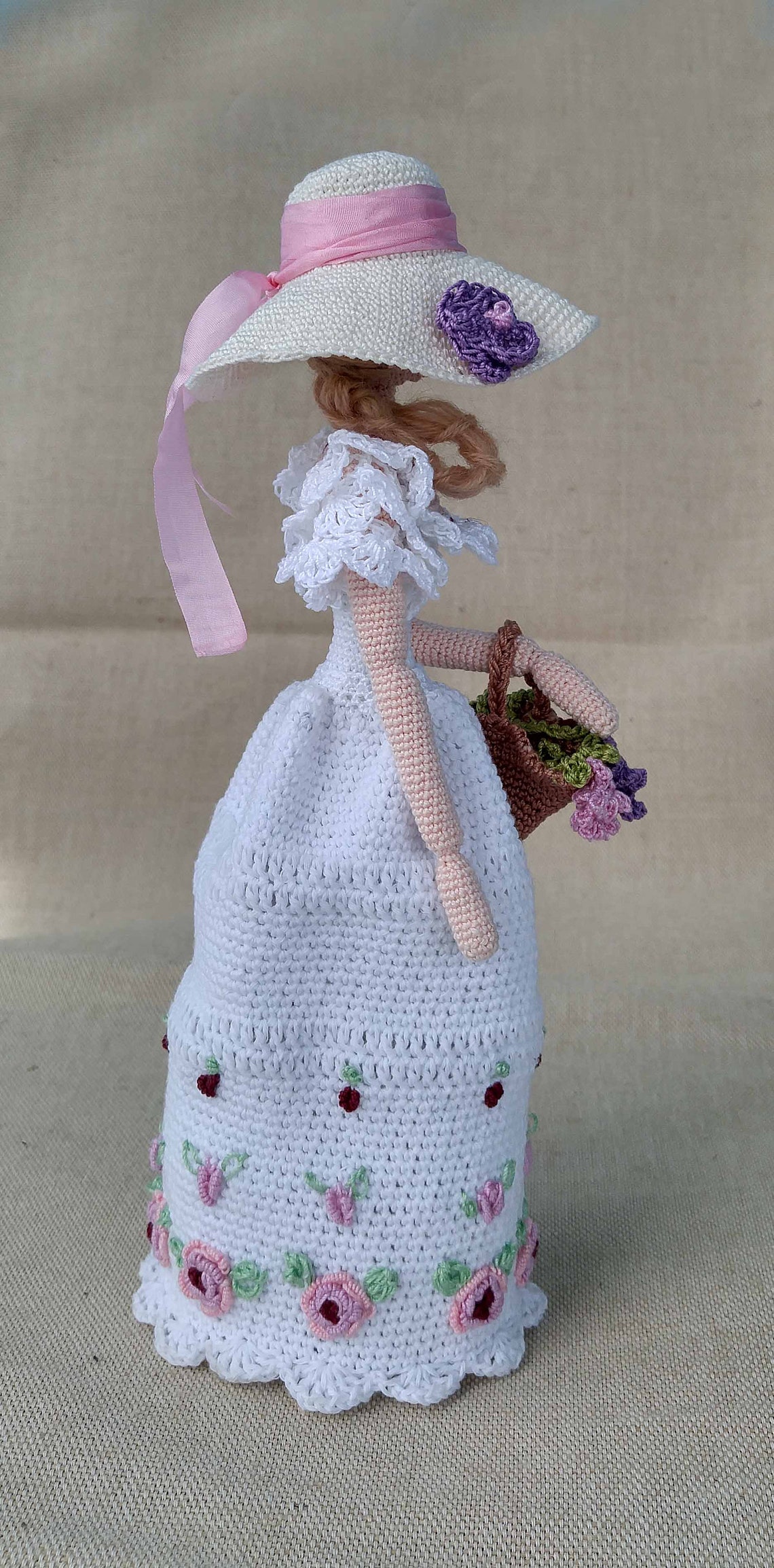 Cloth Doll Crocheted Rag Doll Amigurumi Spring Lady Art - Etsy Hong Kong