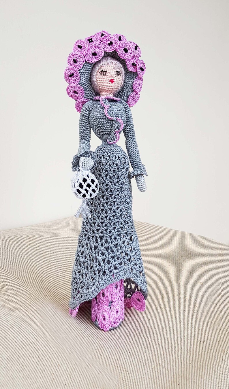 Cloth Doll Rag Doll Amigurumi Crocheted Doll Art Doll Lady | Etsy