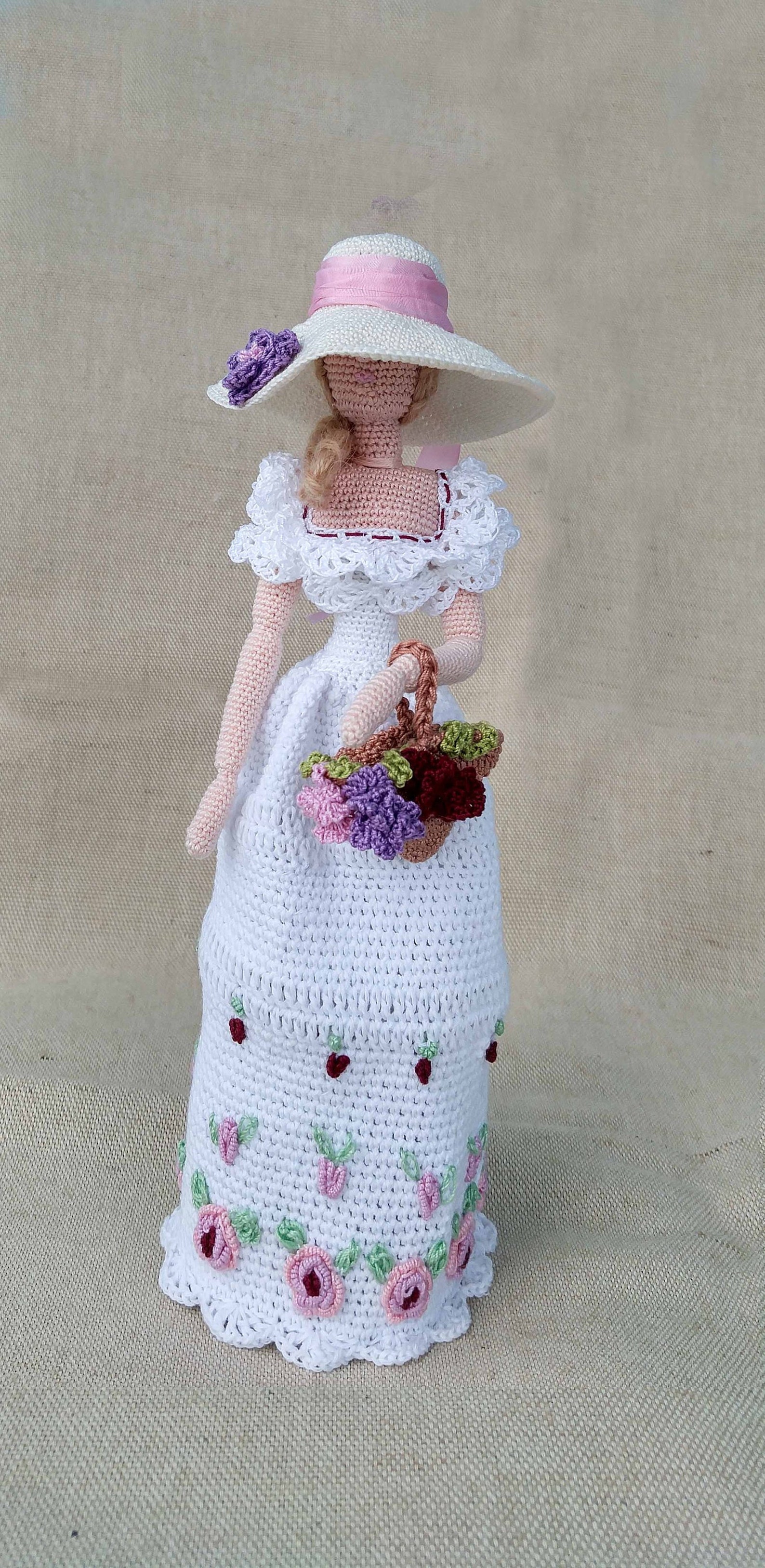 Cloth Doll Crocheted Rag Doll Amigurumi Spring Lady Art - Etsy Hong Kong