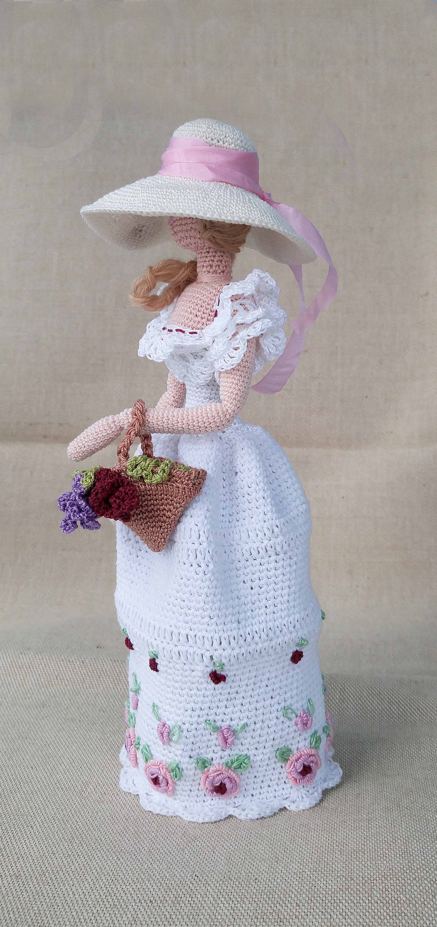Cloth Doll Crocheted Rag Doll Amigurumi Spring Lady Art - Etsy