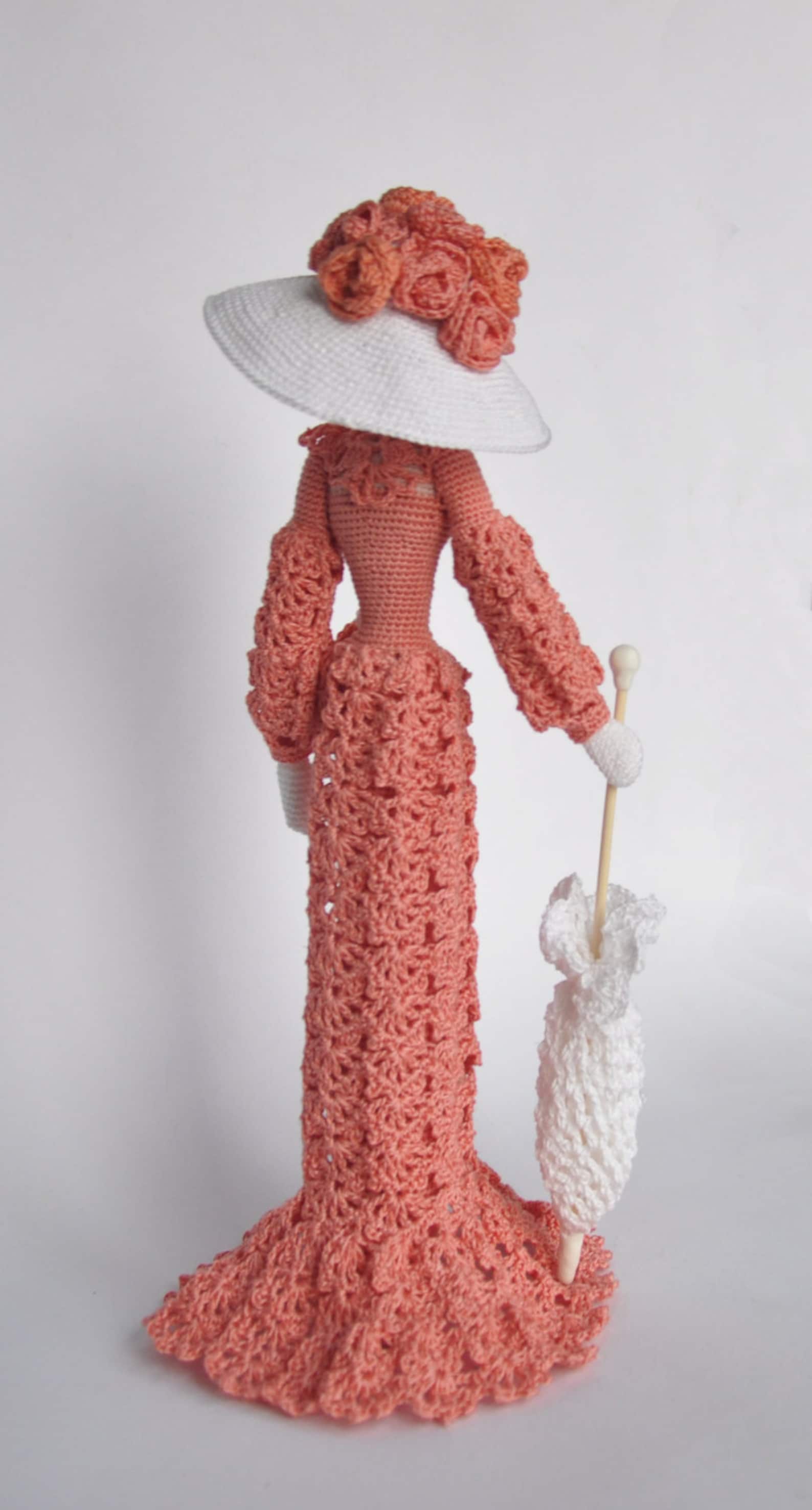 Cloth Doll Rag Doll Amigurumi Crocheted Doll Art Doll Lady - Etsy