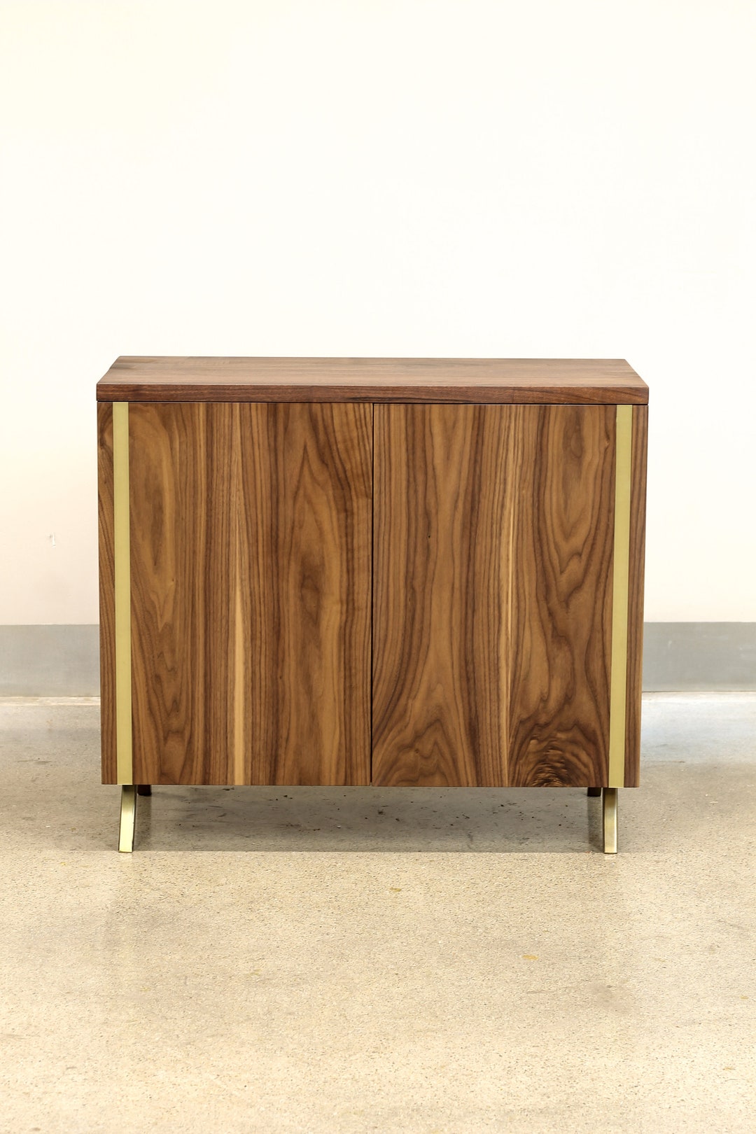 Walnut Wood Sideboard | Mid Century Modern | Custom Made - Etsy