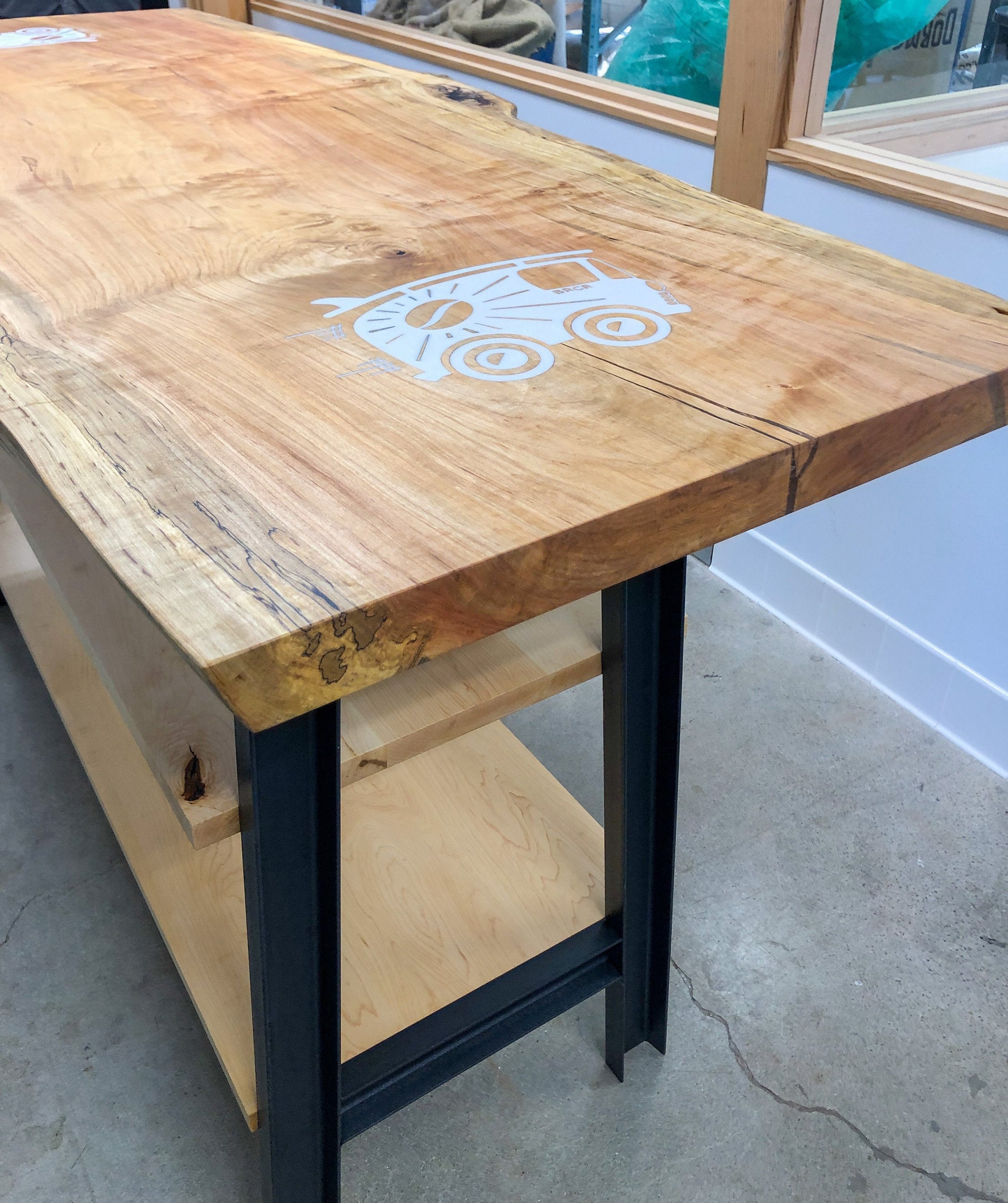 Custom Epoxy Resin Logo Table QUOTE - Etsy