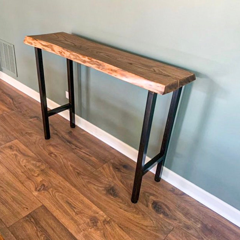 Live Edge Side Table - Etsy