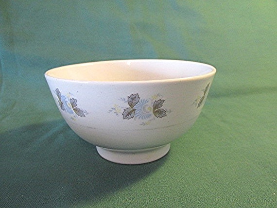 Ceramic Rice Bowl Forget Me Not Pattern Made in China Vintage | Etsy