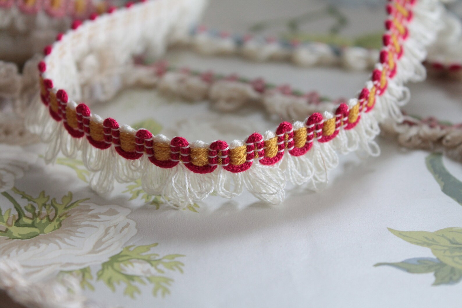 Fringes Braid, 2 Cm X 2 Meters /2.18y, Two-color Braid, Ornamental ...