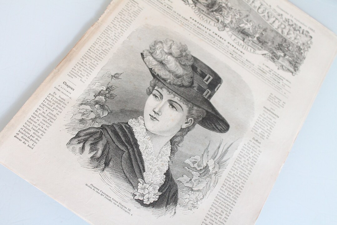 Belle époque Fashion Magazine, Illustrated Fashion From 1882, Authentic ...
