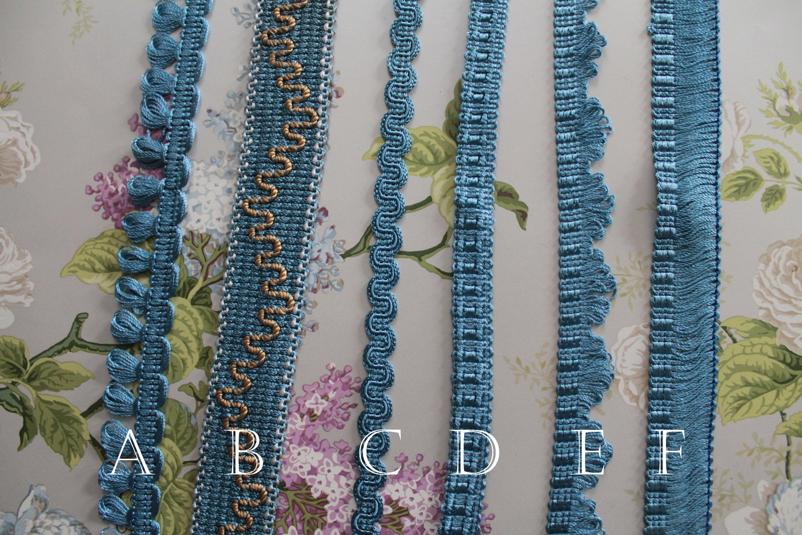 Blue Trimmings Trimming, Lampshade Border, Curtain Ornament, Curtain ...