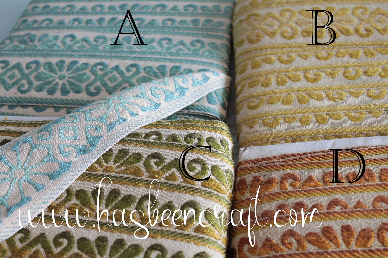 Medieval Tricolor Jacquard Braid With Geometric Patterns, Width 6.8 Cm ...