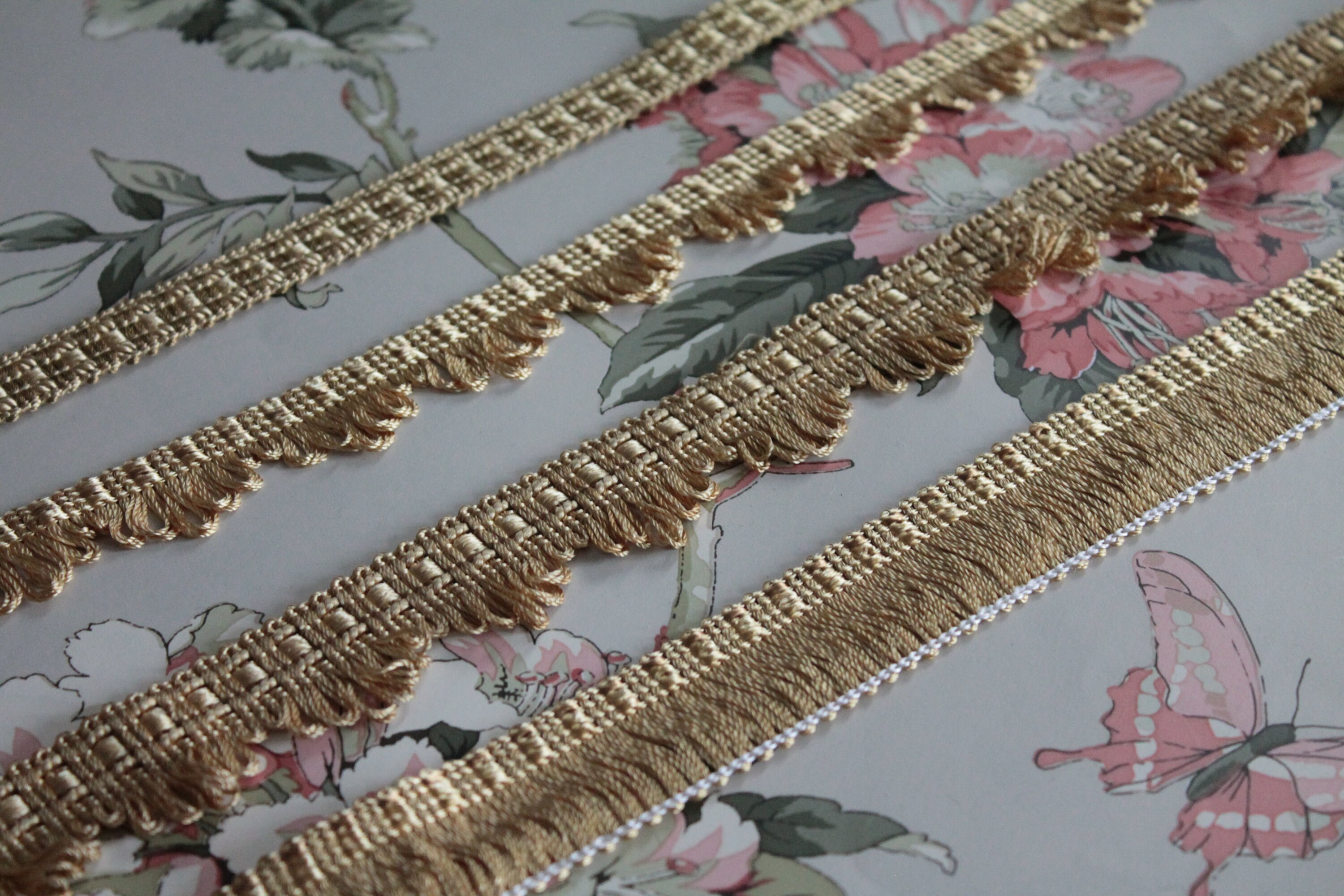 Yellow Trimmings Trim, Yellow Fringed Trim, Border for Lampshade ...