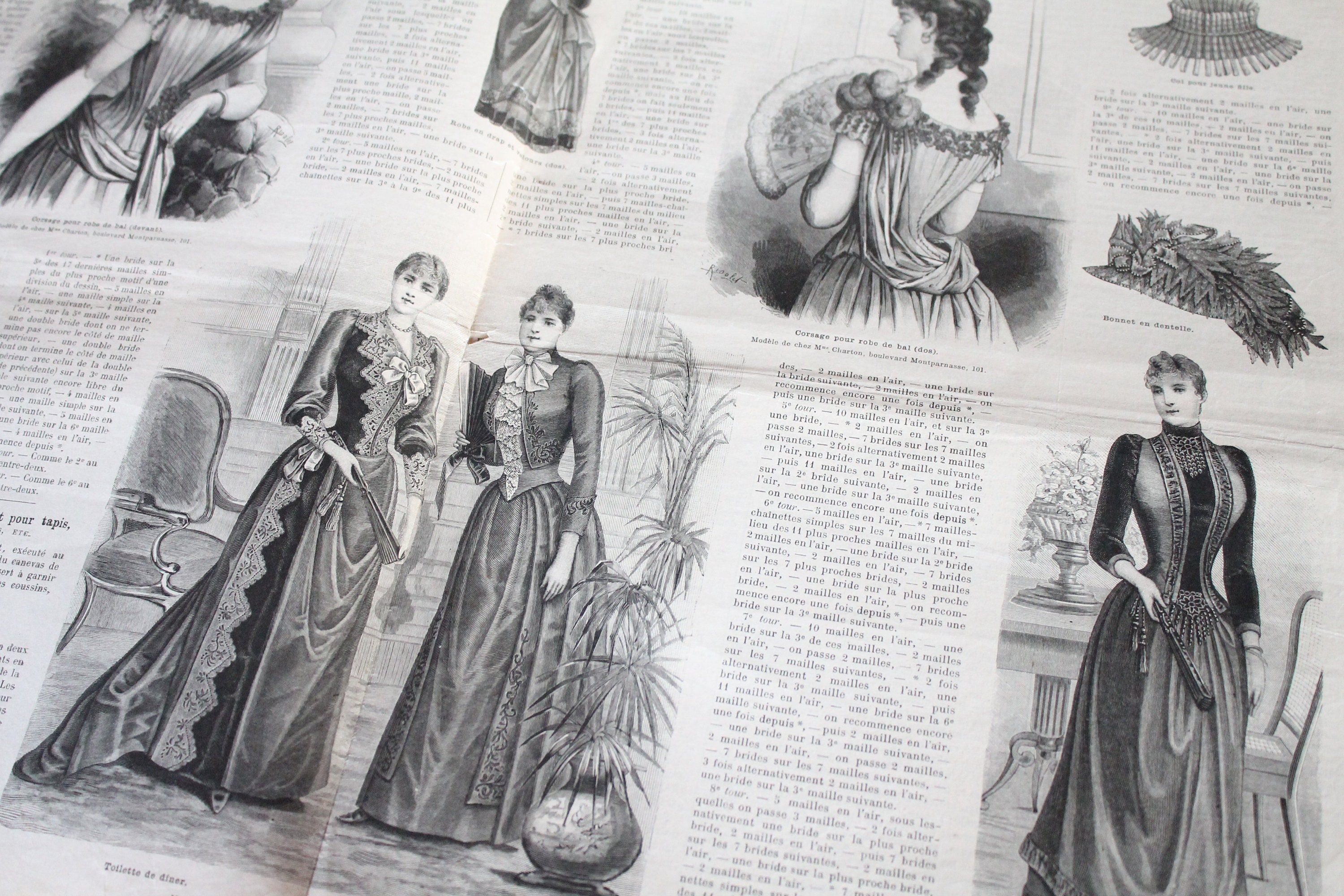 La Mode Illustrée 1890's, French Fashion Magazine of the 1890s, 4242 - Etsy