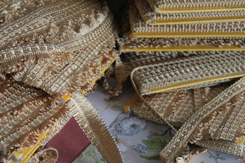 Yellow Trimmings Trim, Yellow Fringed Trim, Border for Lampshade ...