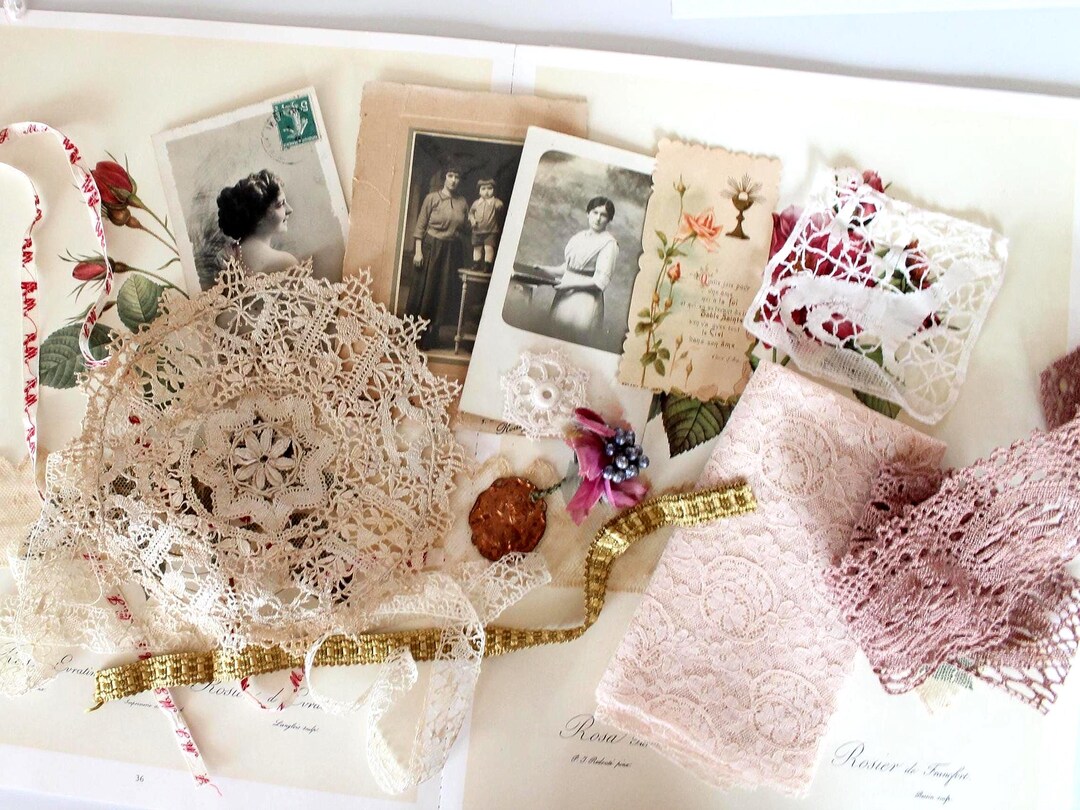 Vintage French Haberdashery Box – 65 Antique Sewing Treasures - Etsy