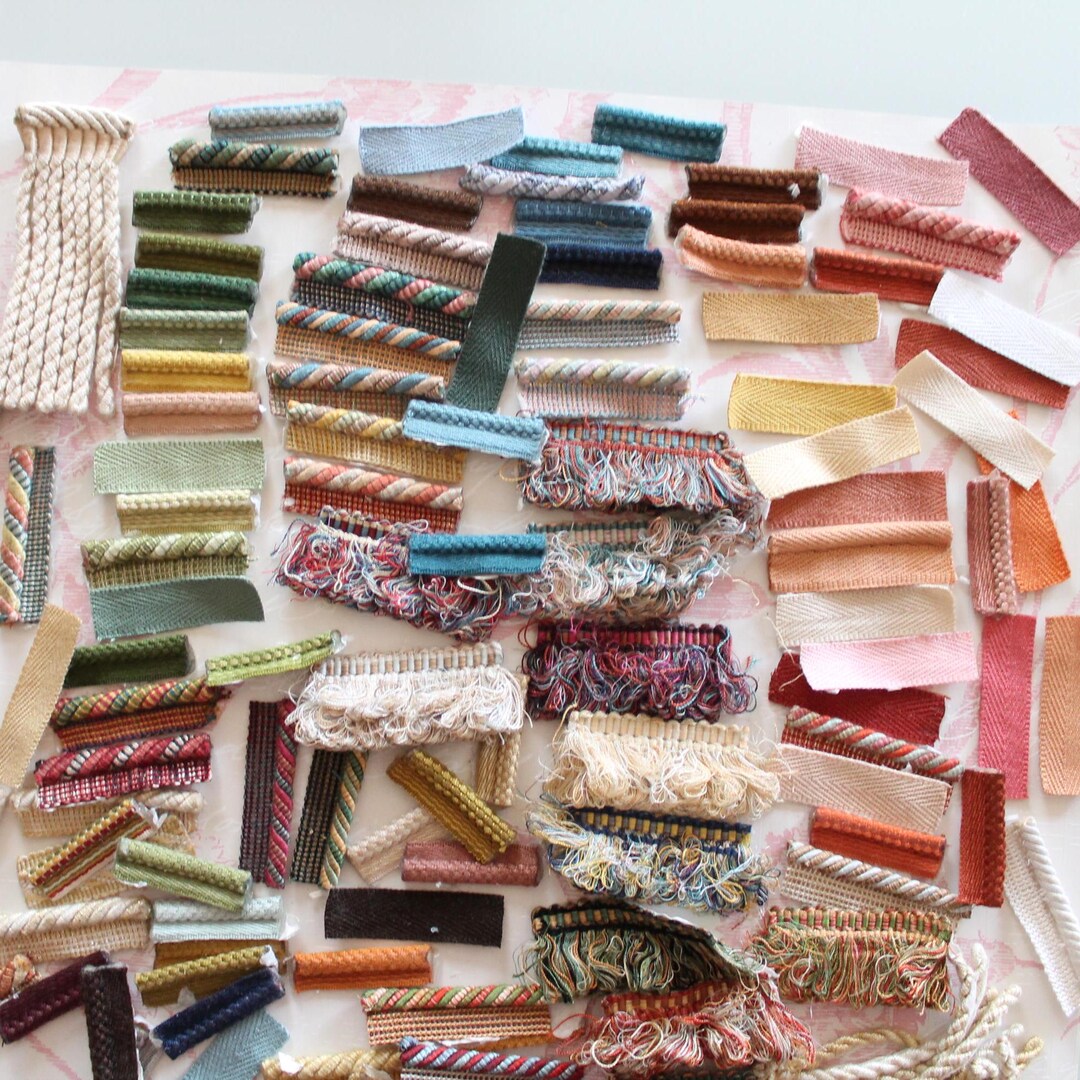 150 Vintage Samples Braid, Fringe Braid, Trim, Border, Upholstery, Book ...