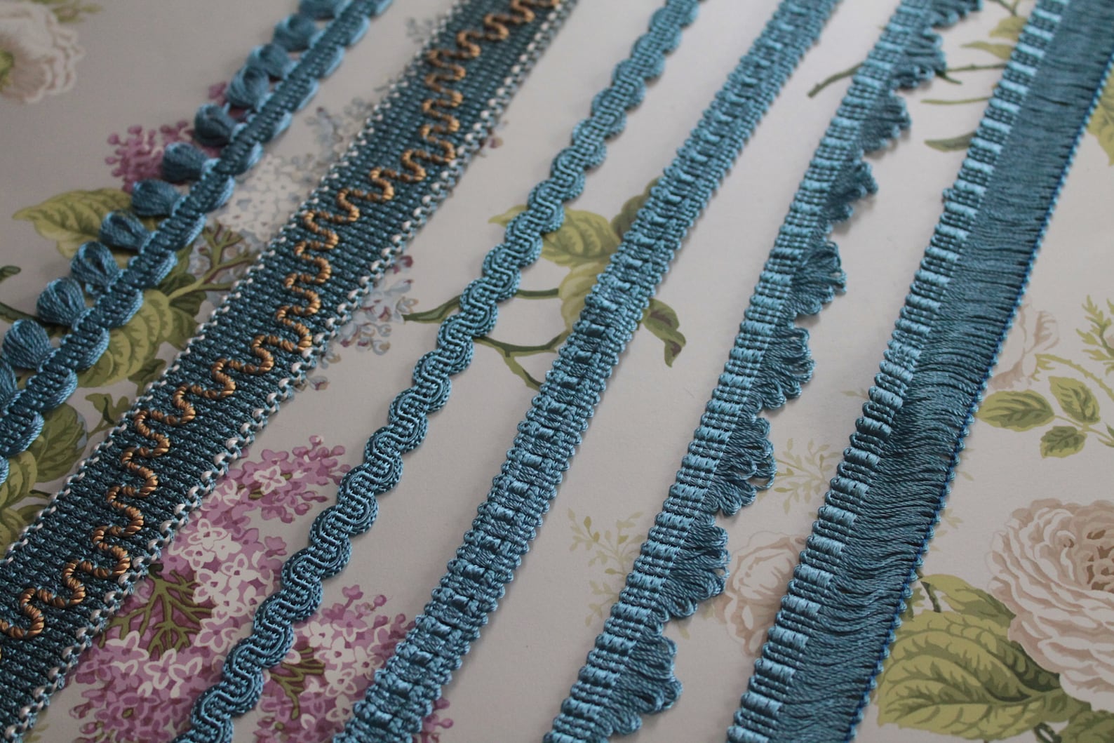 Blue Trimmings Trimming, Lampshade Border, Curtain Ornament, Curtain ...