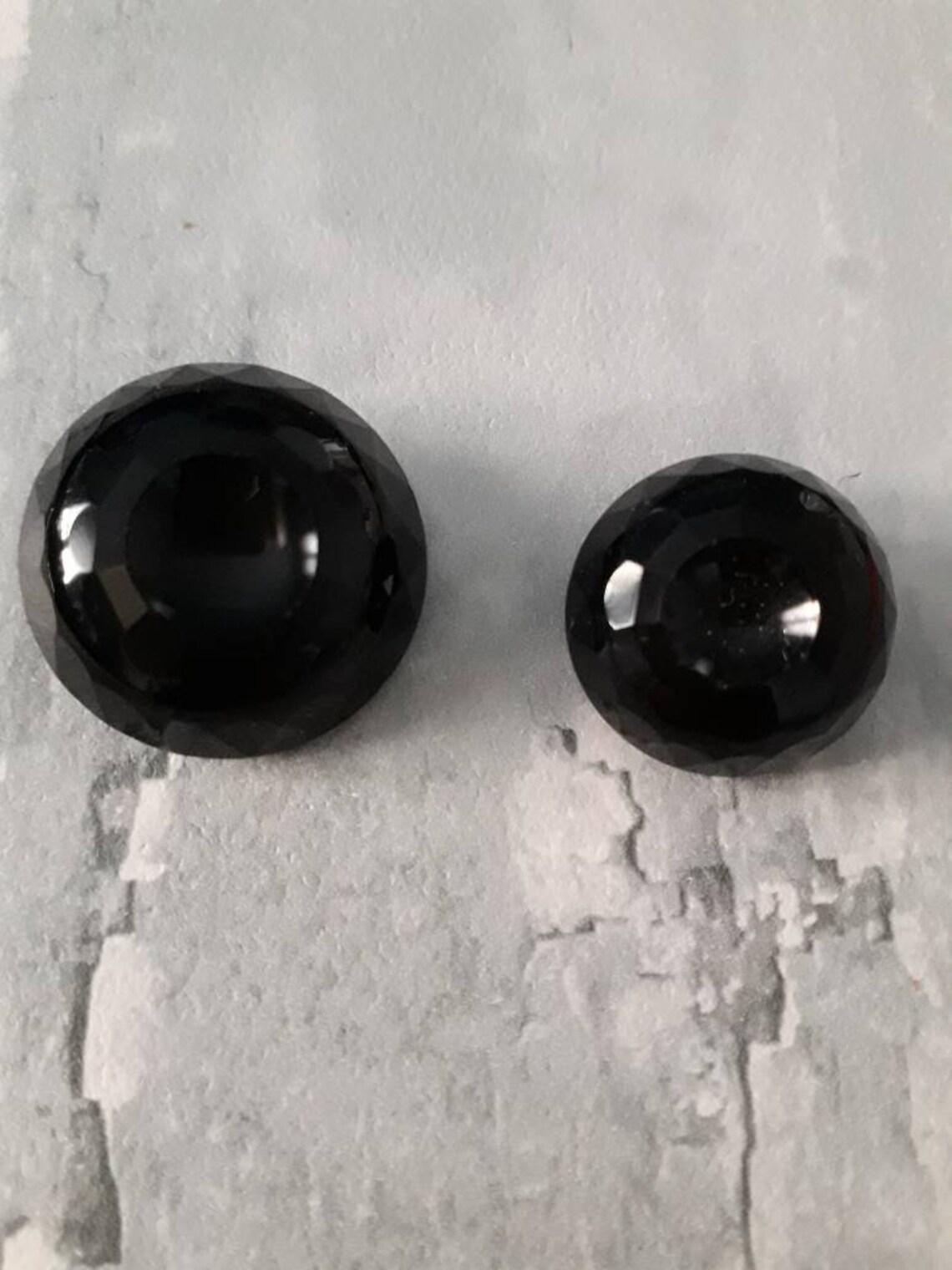 Antique Black Glass Button, Jet Button, Art Deco Button,3153 - Etsy