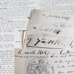 Antique French Documents, Musical Sheets, Dictionary Pages, 3911 - Etsy