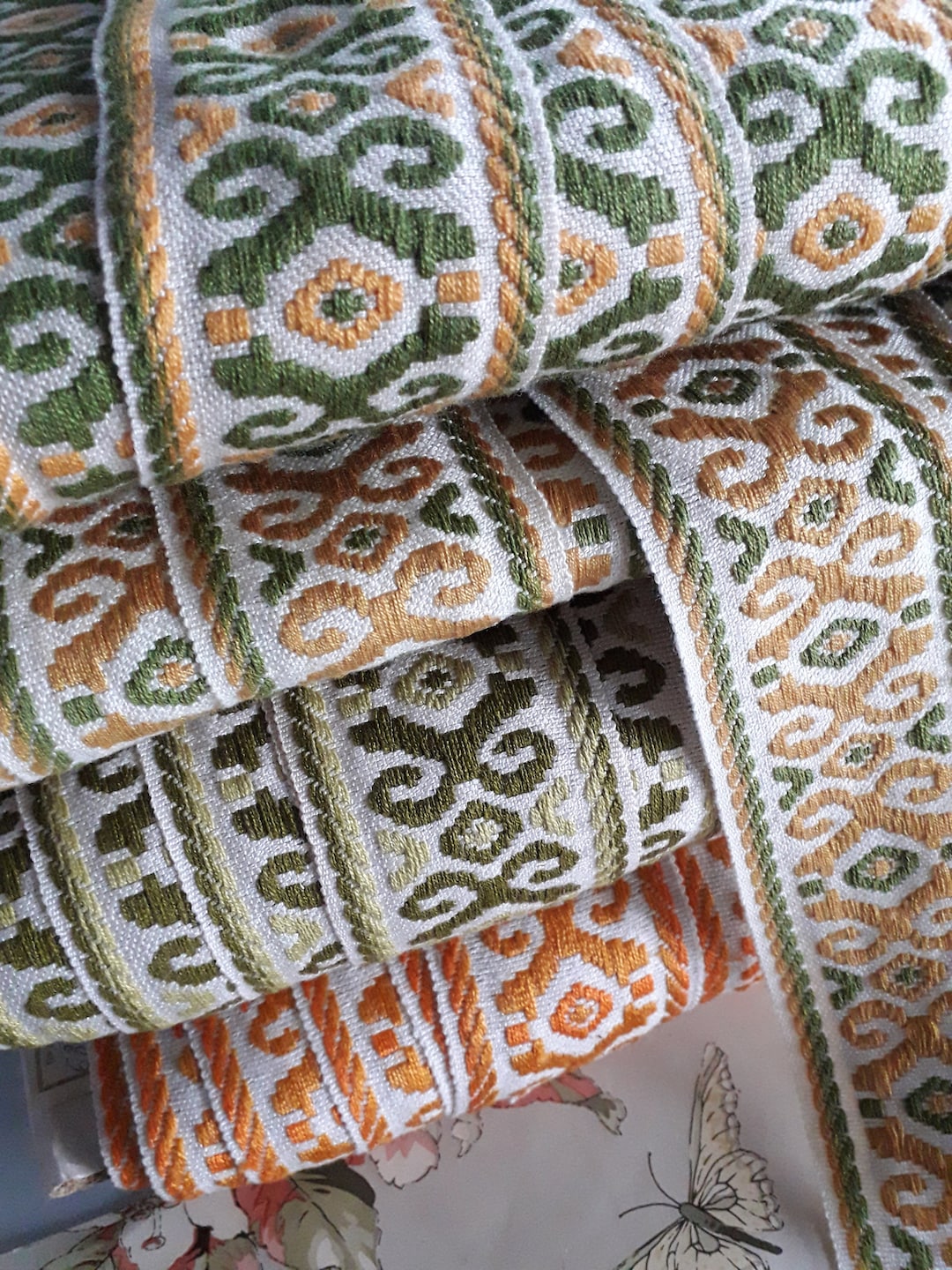 Medieval Braid With Geometric Patterns, Width 6 Cm by 1 Meter 1.09y ...